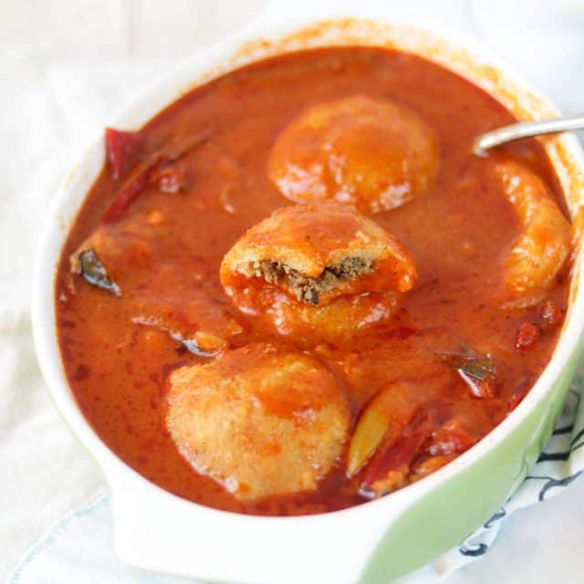 Kurdish kubba Hamuth -Iraqi Kubba Soup | Kubba in Sour Soup